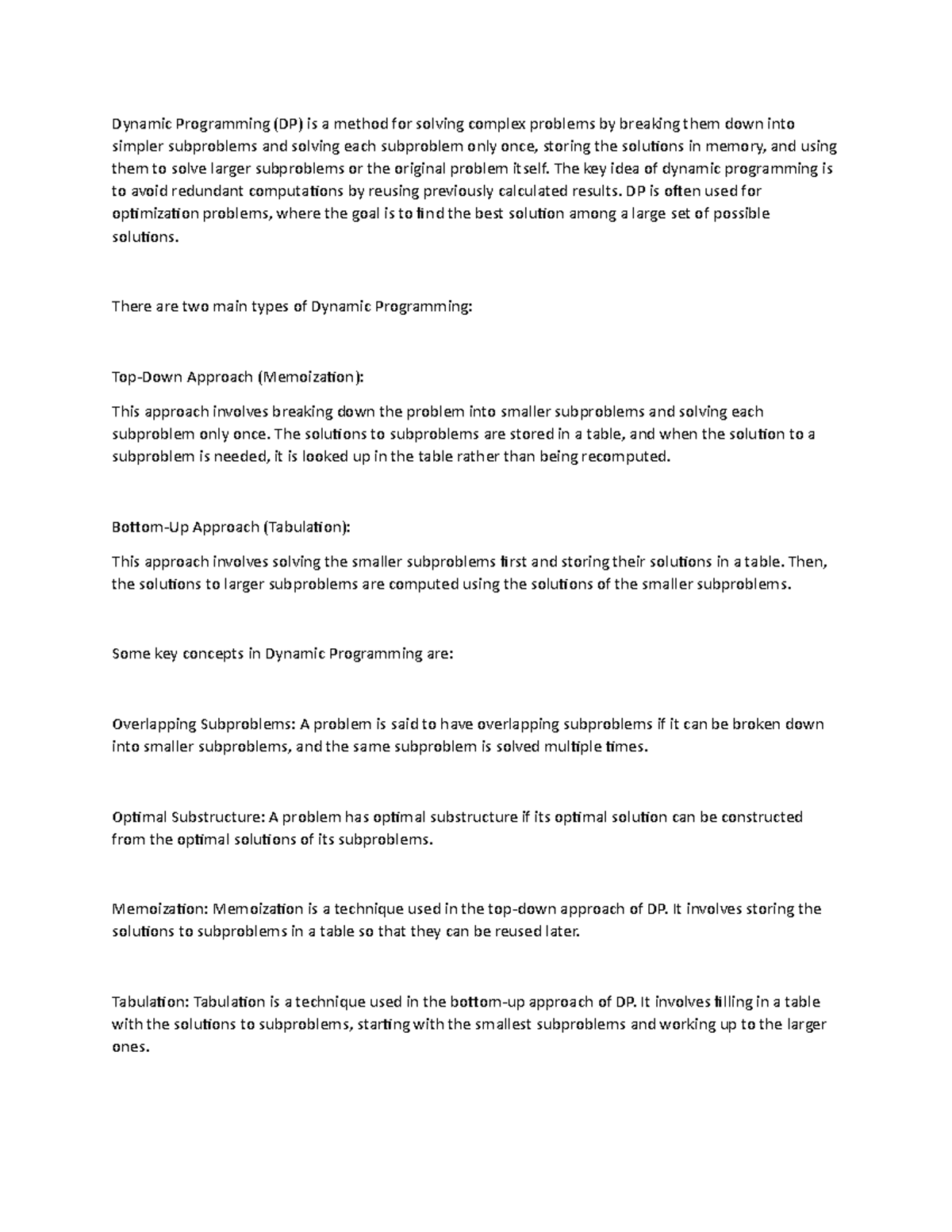 dynamic-programming-the-key-idea-of-dynamic-programming-is-to-avoid