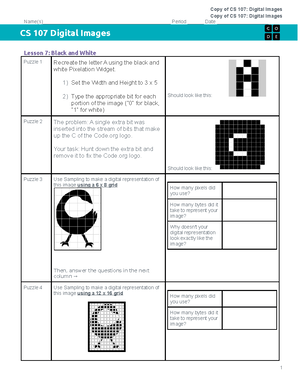 CS 107 Intro to Binary (The number system that computers use) - It can feel only two things ...