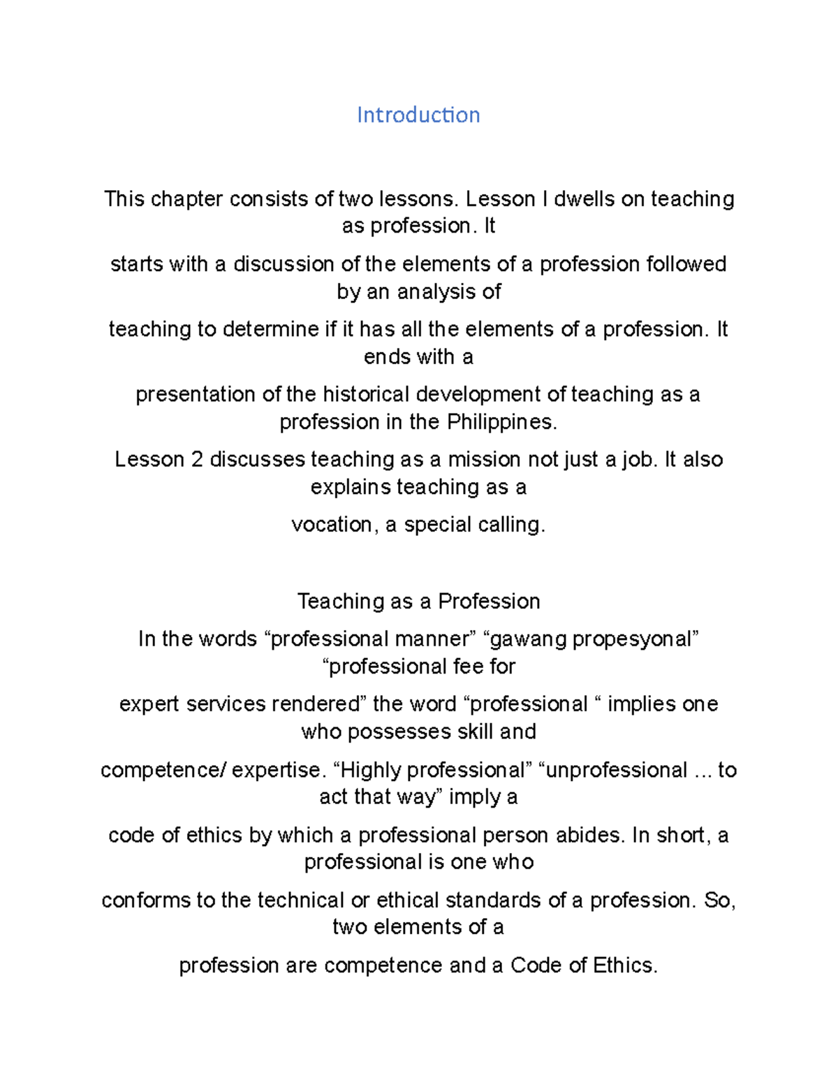 Output-1 - Output-1 - Introduction This chapter consists of two lessons ...