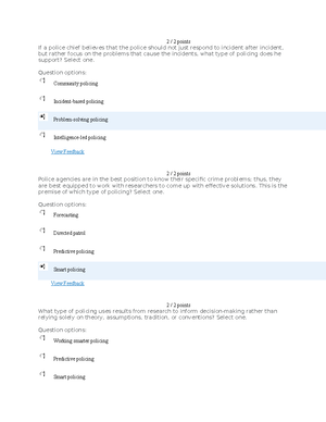 CJ 120 Module One Journal - CJ- Module One Journal 3/8/ An incident of ...