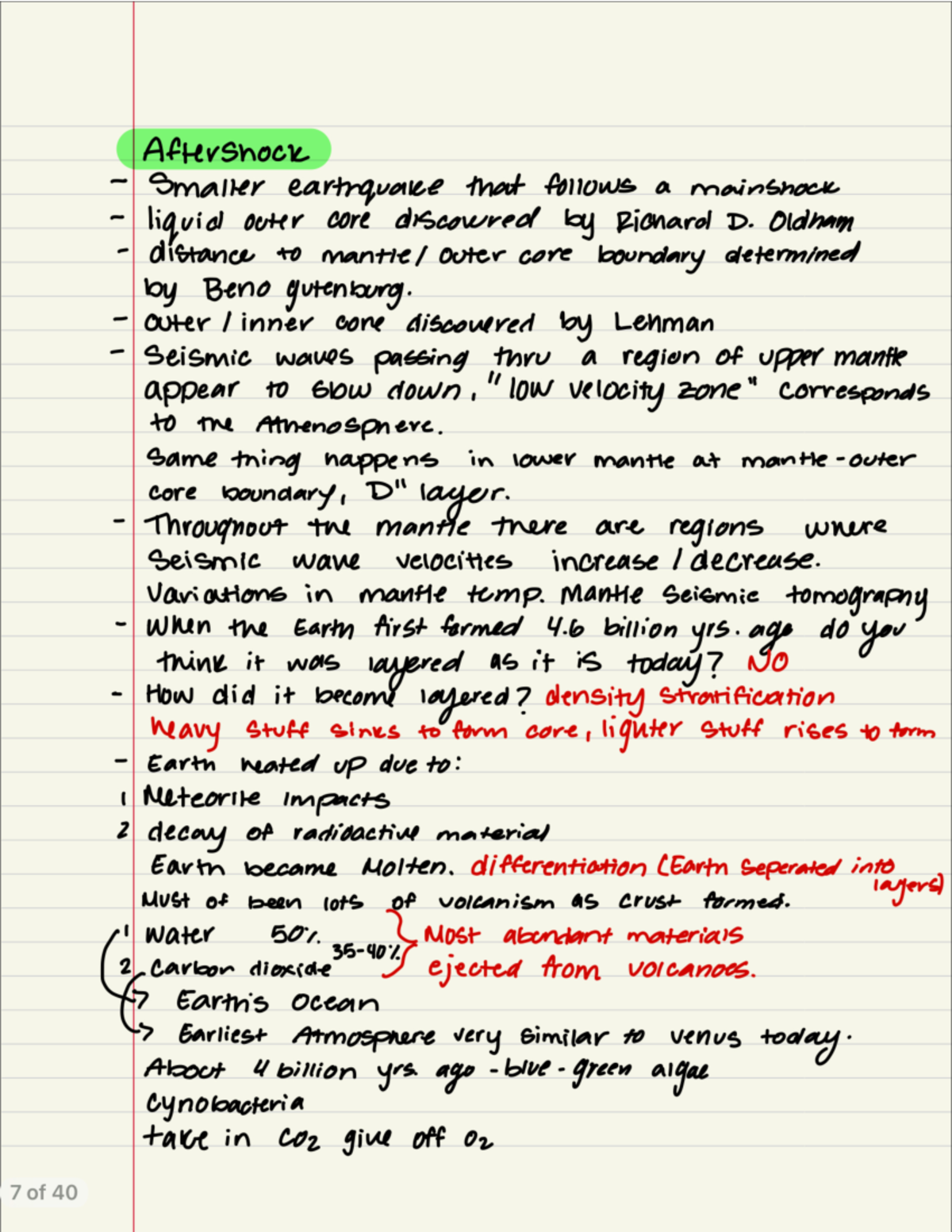 Earthquake Lecture Notes - GEOL A100 - Studocu