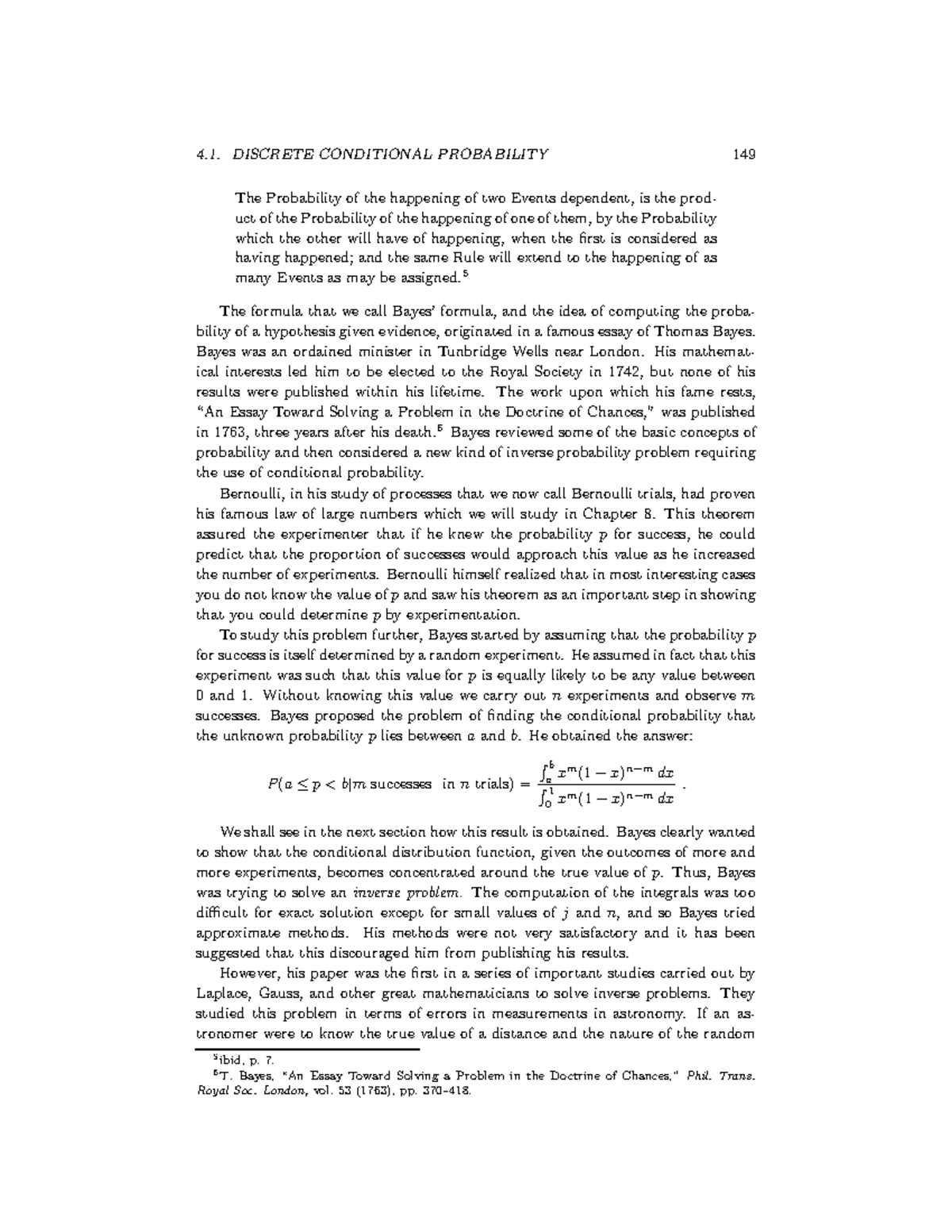 Prob book-157-178 - Prob book - 4. DISCRETE CONDITIONAL PROBABILITY 149 ...