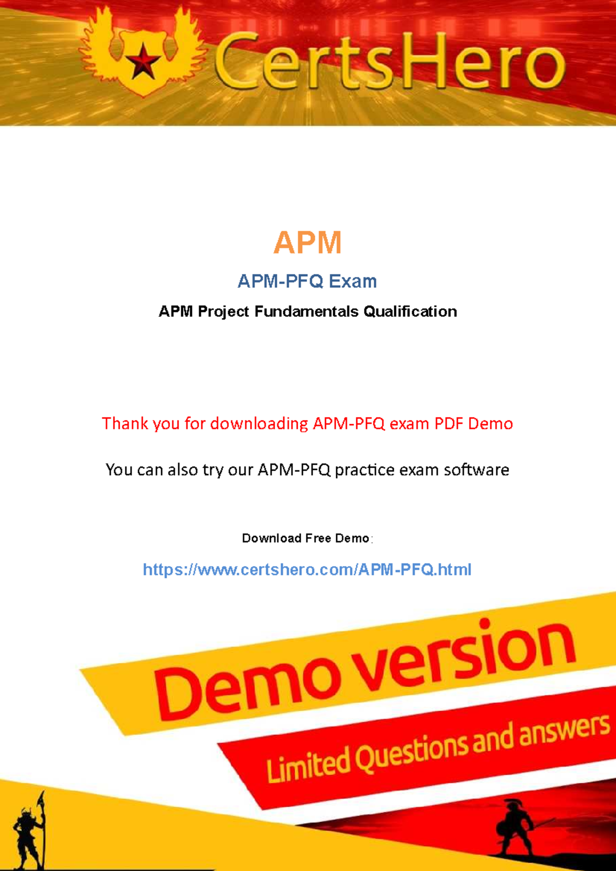 APM-PFQ-demo - APM Project Fundamentals Qualification PFQ Exam Practice ...