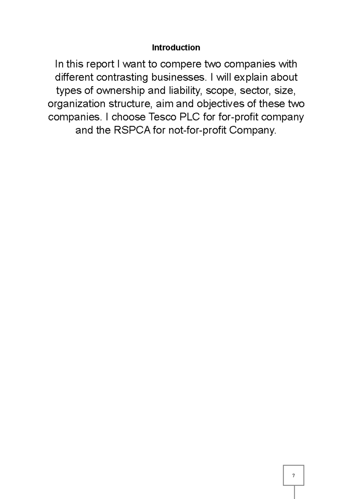 50534312 U1A1 Resubmission - Introduction In this report I want to ...