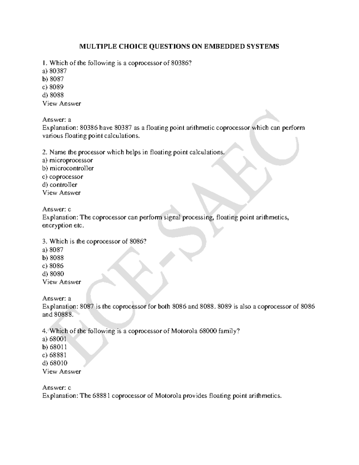 Embedded System-SP - Very good book - MULTIPLE CHOICE QUESTIONS ON ...