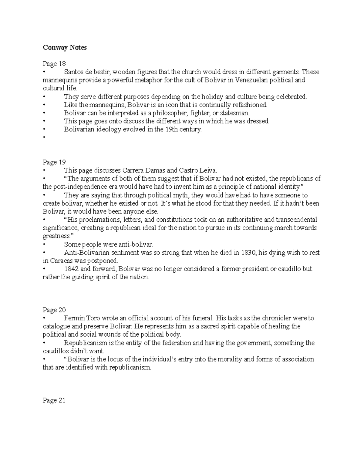 Christopher Conway Notes - Conway Notes Page 18 Santos de bestir ...