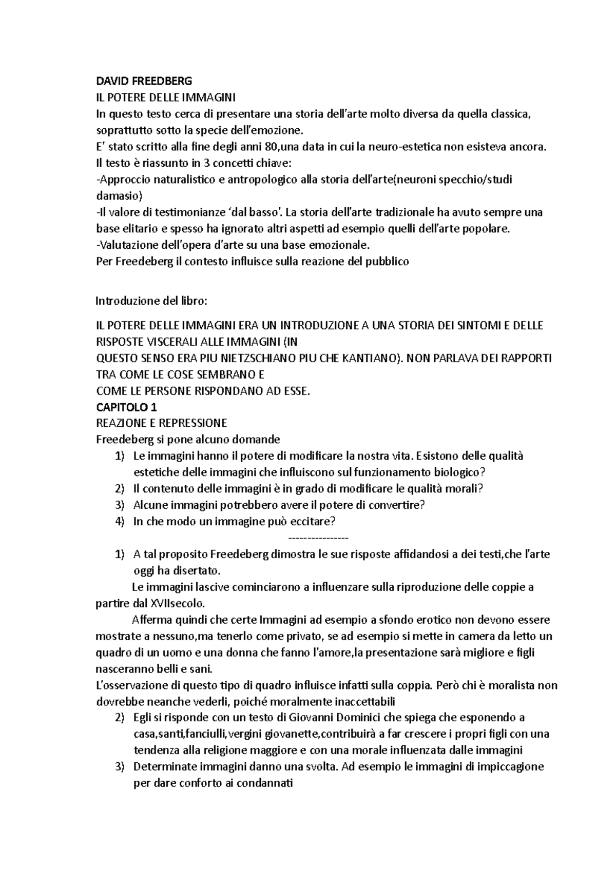 David Freedberg - DAVID FREEDBERG IL POTERE DELLE IMMAGINI In questo ...