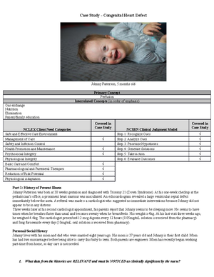 Pediatrics Care Plan - Care plan for pediatric patient - NUR 1150 ...