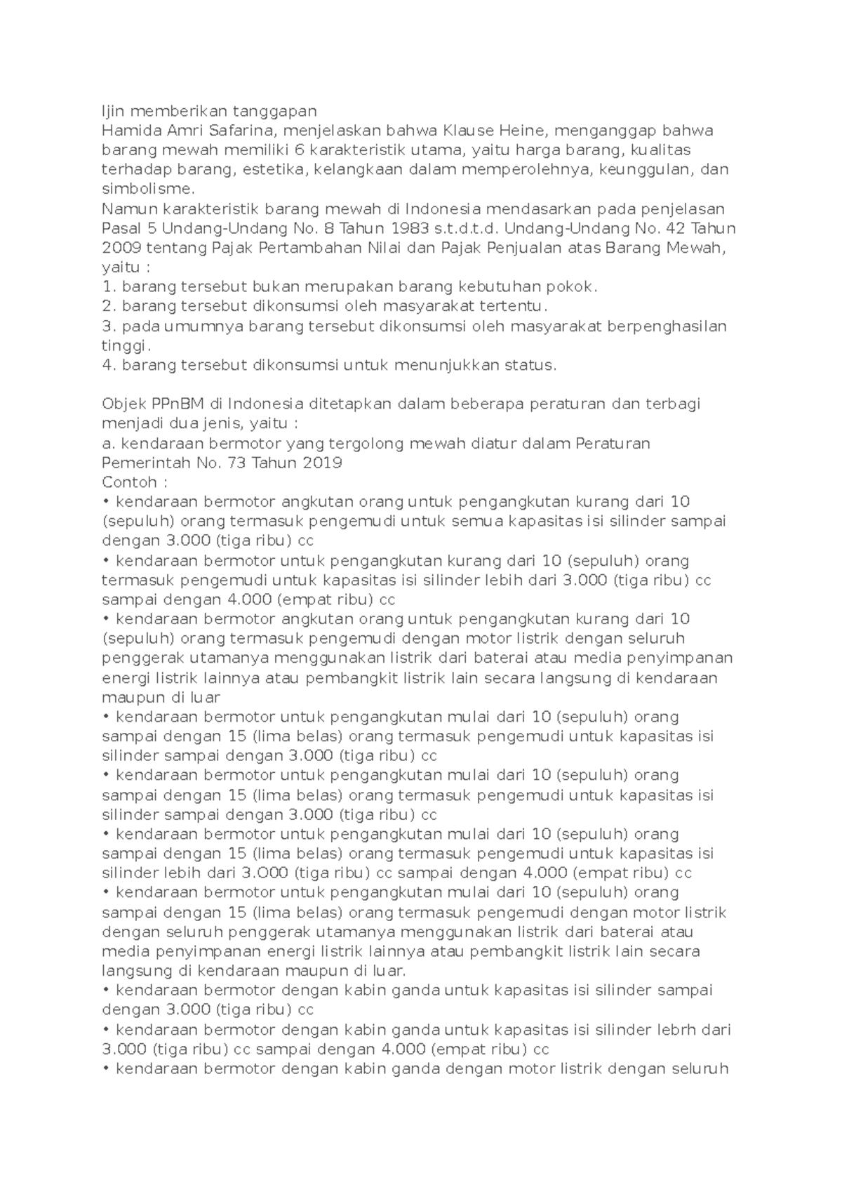 Dis 5 ch 1 - isinya isinya isinya diskusi 5 - Ijin memberikan tanggapan ...