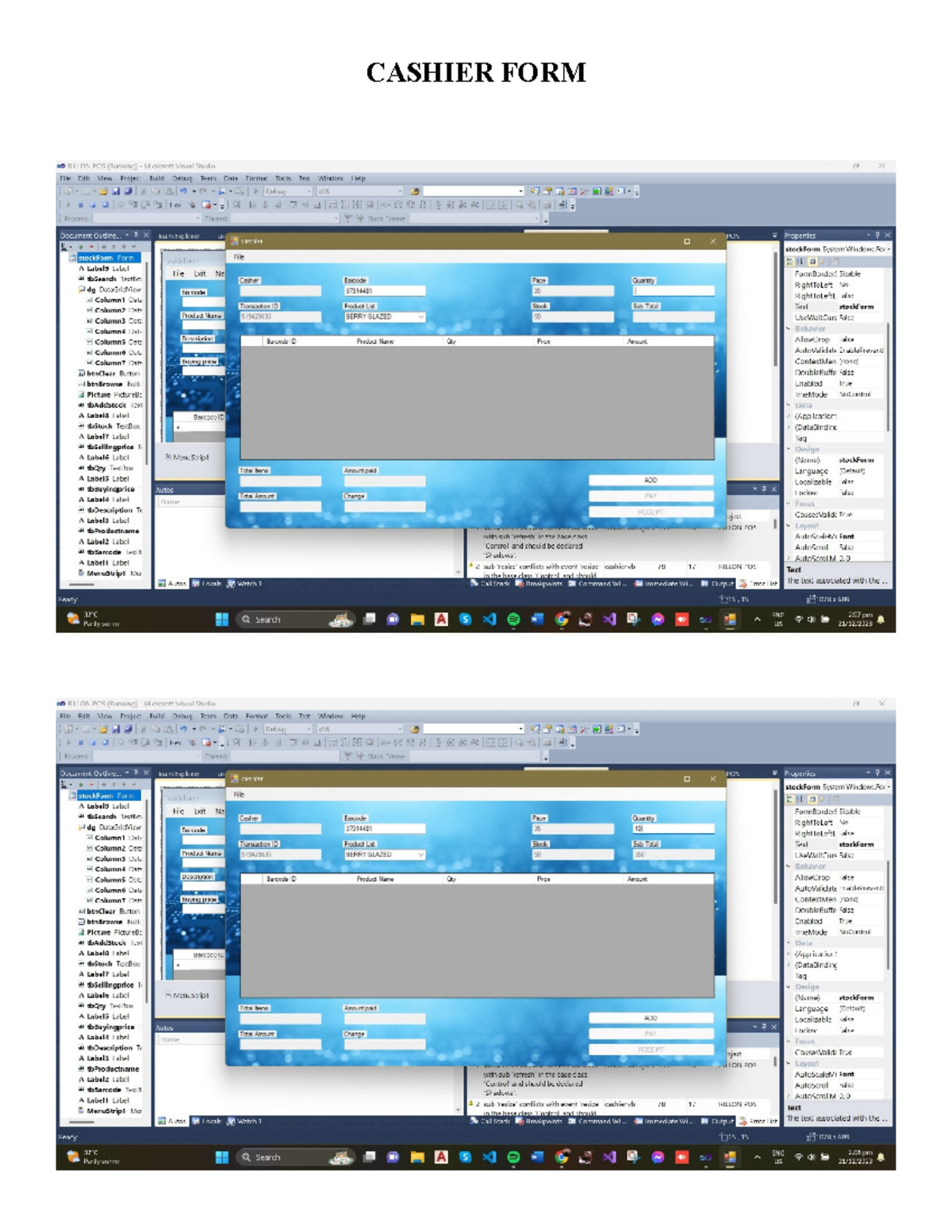 Cashier FORM - PARA SA BAYAN - Bachelor of Secondary Education ...