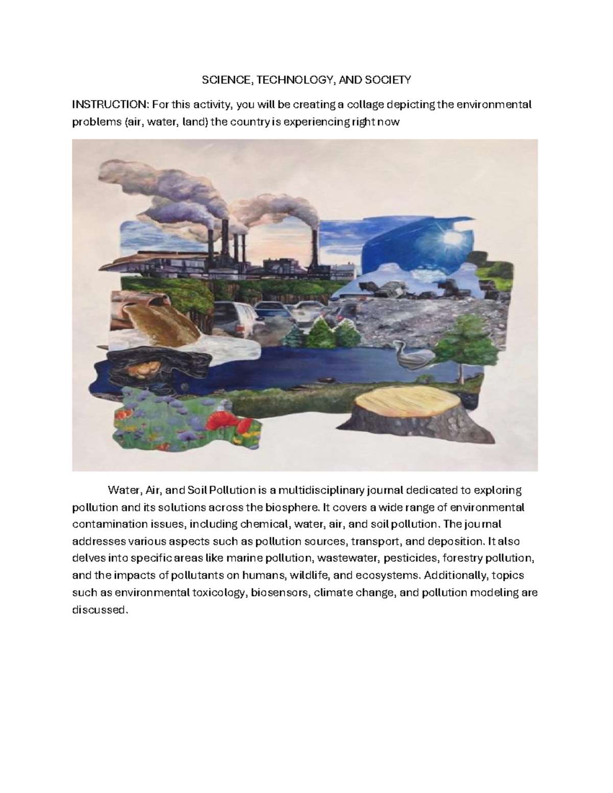 STS-03 ACT1 - rwegrefewfwe - SCIENCE, TECHNOLOGY, AND SOCIETY ...