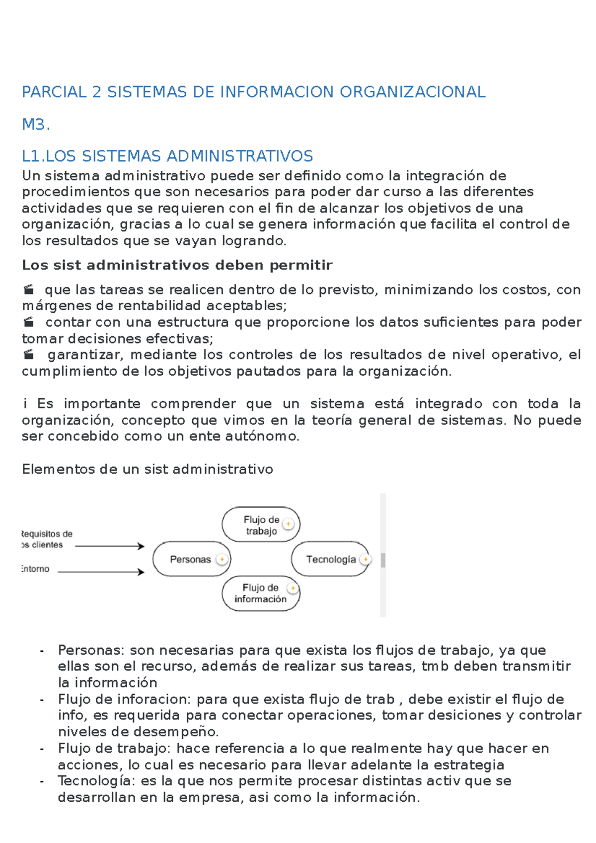 Parcial 2 Sistemas DE Informacion Organizacional - PARCIAL 2 SISTEMAS DE INFORMACION ...