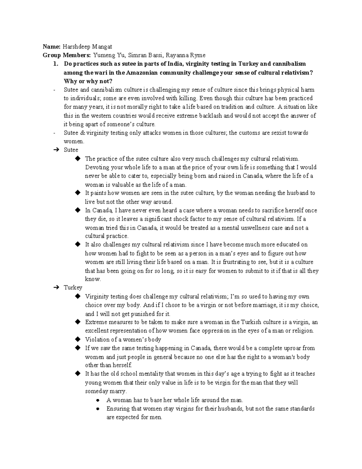 AN-100 discussion #1 - Name: Harshdeep Mangat Group Members: Yumeng Yu ...