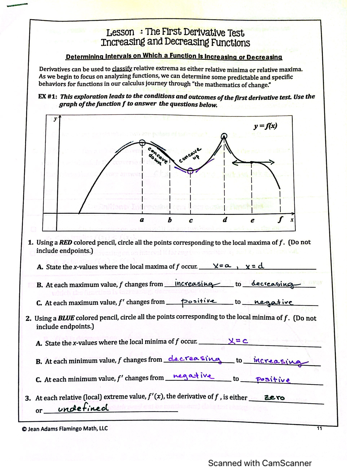 Calculus first derivative test - MATH 150 - Studocu