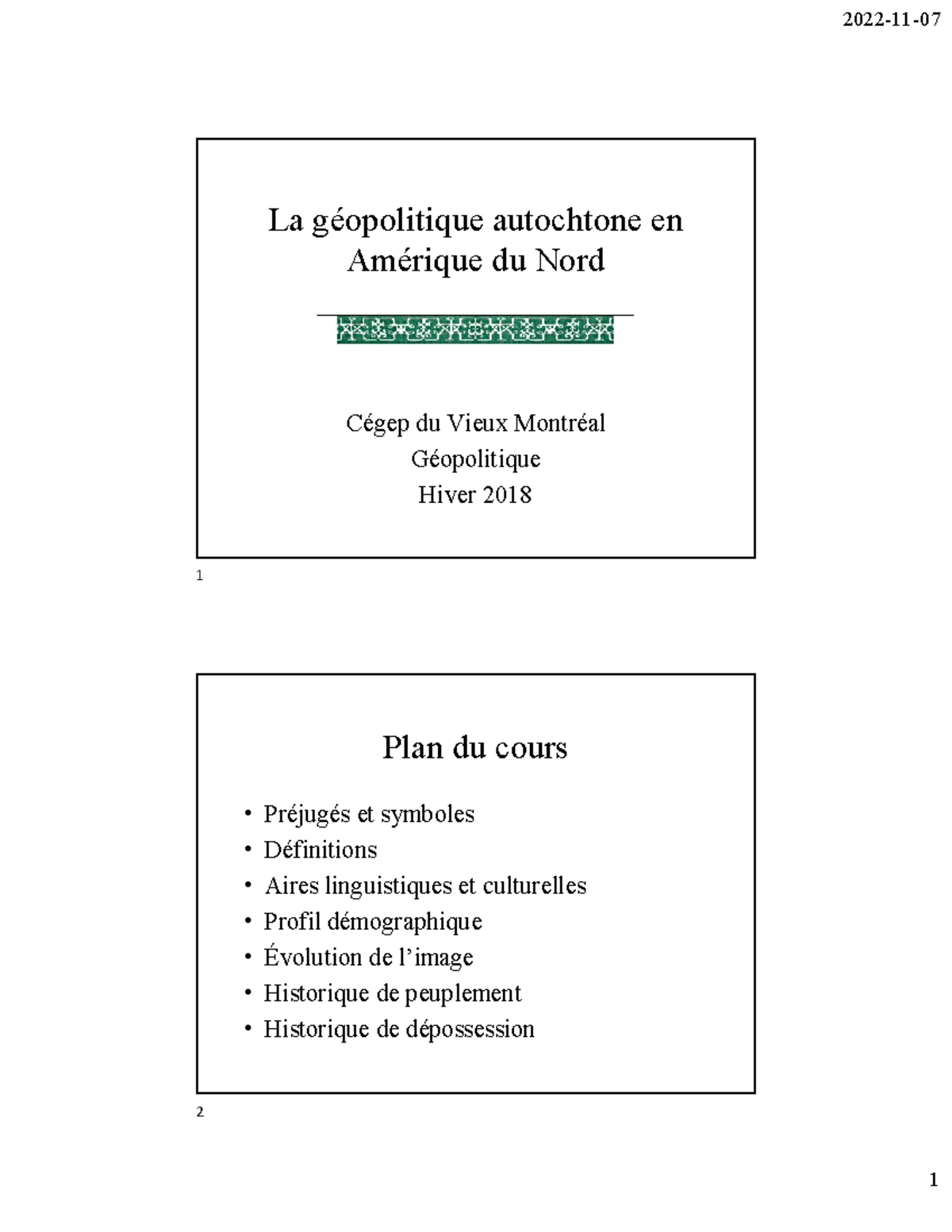 Autochtones - les premières nations - La géopolitique autochtone en ...