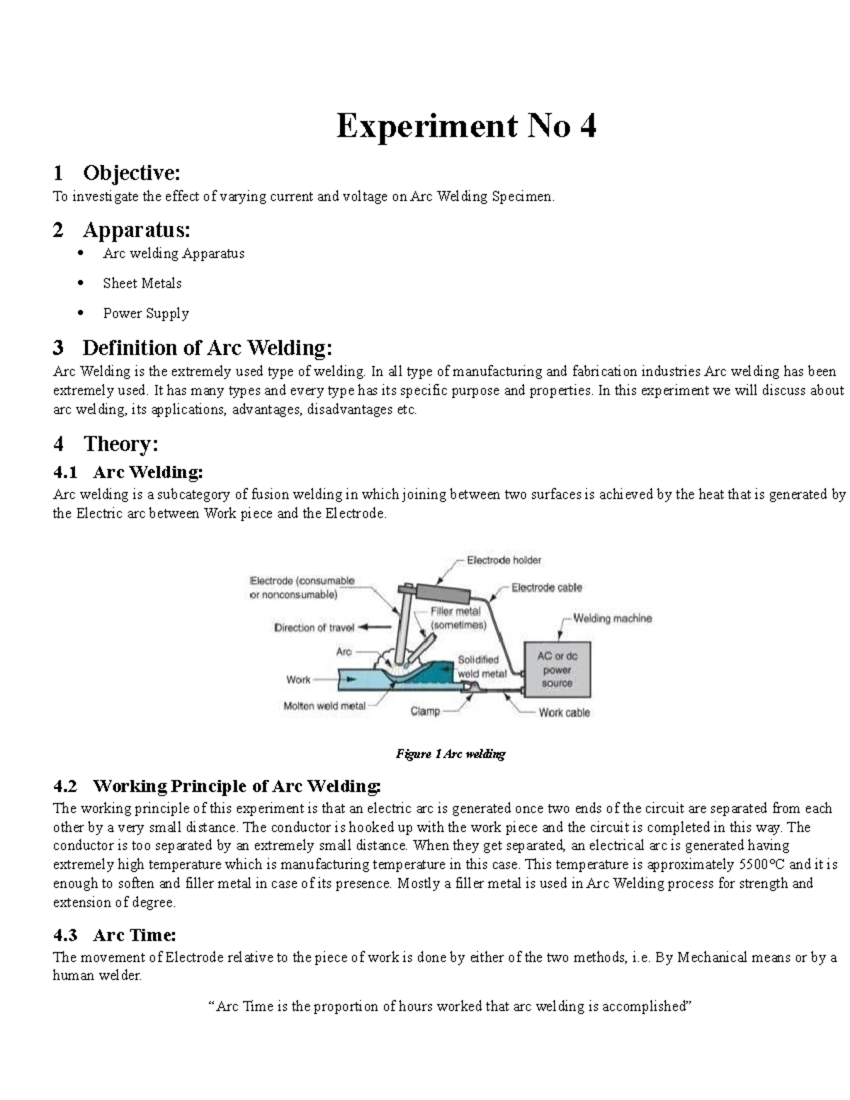 MM EXP 3 - Experiment No 4 1 Objective: To investigate the effect of ...