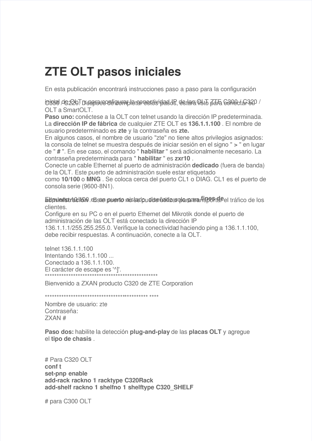 Pdf-zte-olt-pasos-iniciales compress - ZTE OLT pasos inicialesZTE OLT pasos iniciales En esta ...