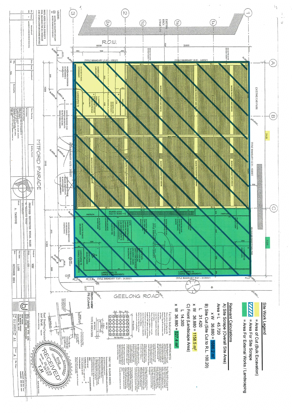 Cpccbc 5002A Geelong Road Plans Mark Up Set 1 Siteworks and Floor Plan ...