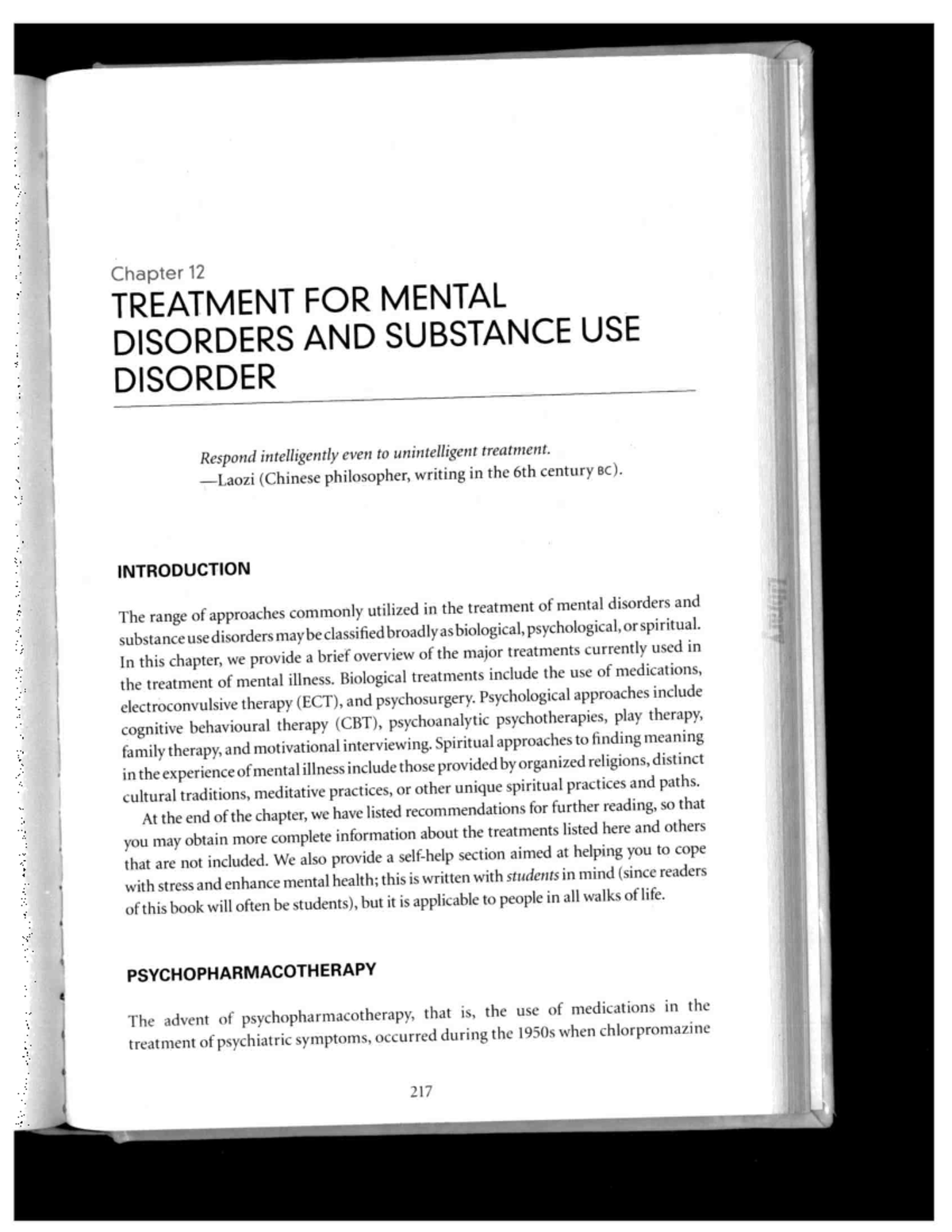 Goldner 2011 chapter 12-treatment-mental-disorders-subst - Studocu