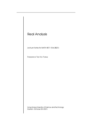 Topical Summary - Topical Summary Axiom of Completeness Unlike the rational numbers, the real ...