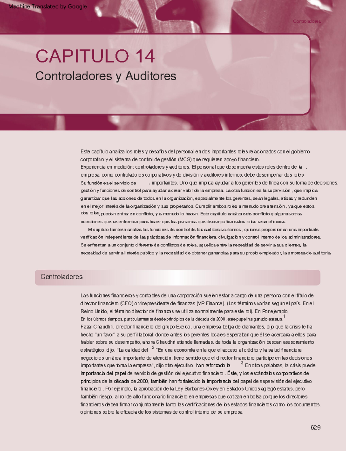 Kenneth Merchant - Cap 14 - Controladores y Auditores Controladores ...