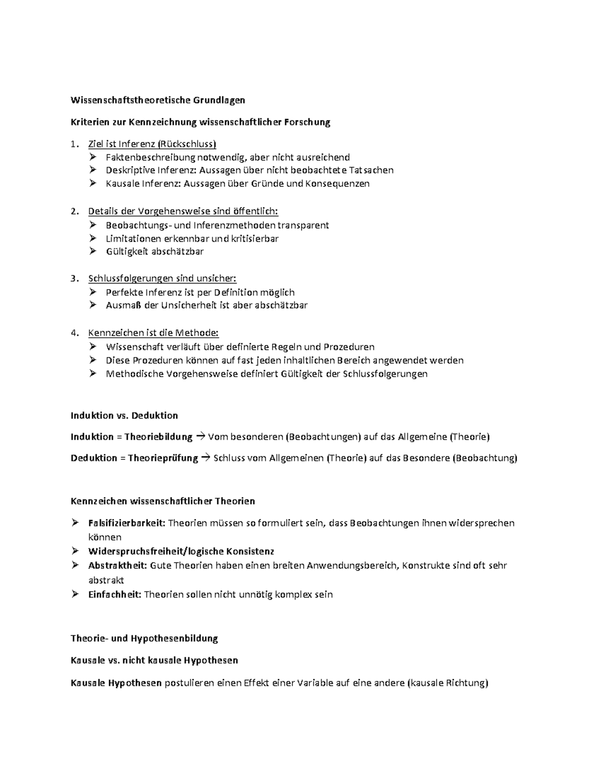 Wiss. Methoden - quantitative Datenanalyse - Wissenschaftstheoretische ...
