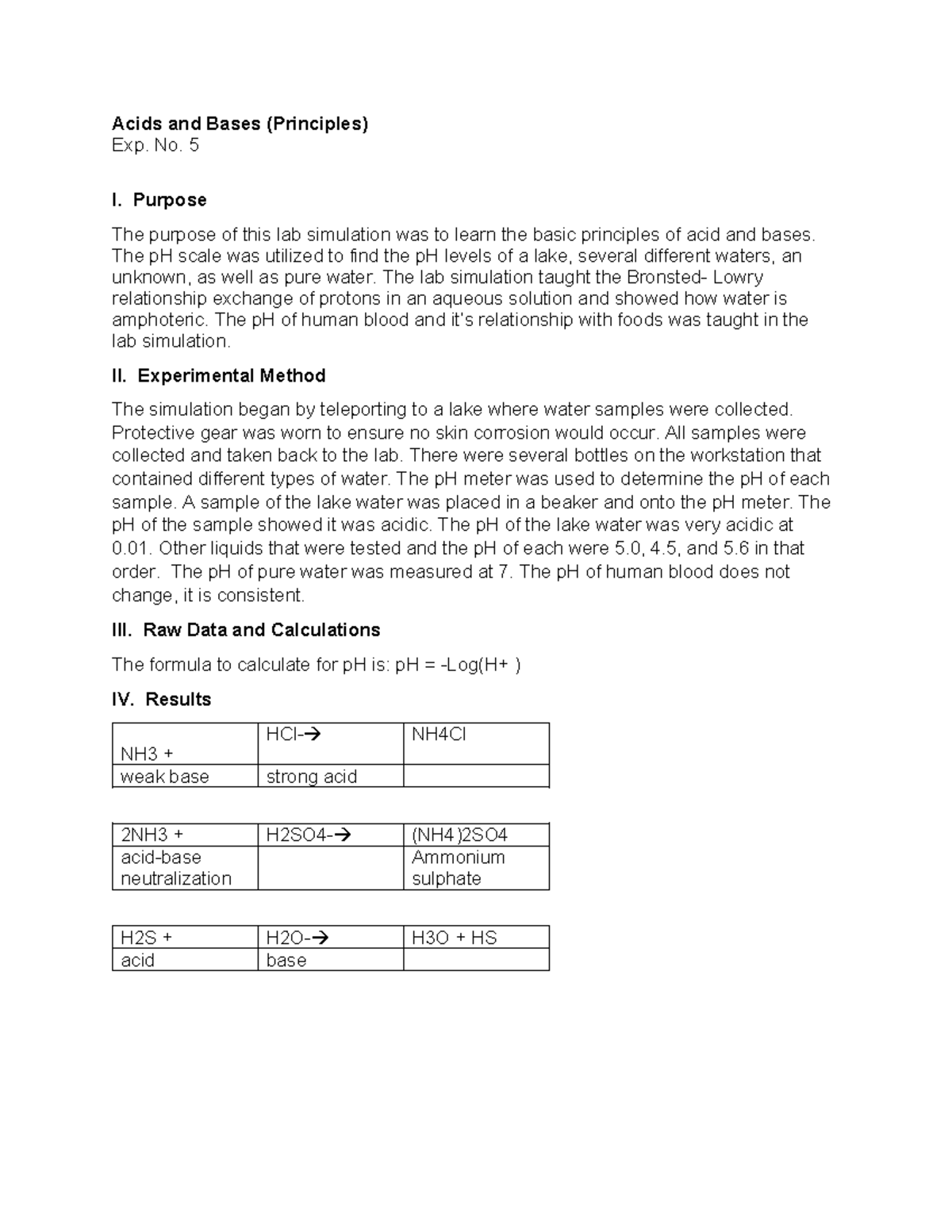 Lab Report-5-Acids and Bases (Principles) - Acids and Bases (Principles ...
