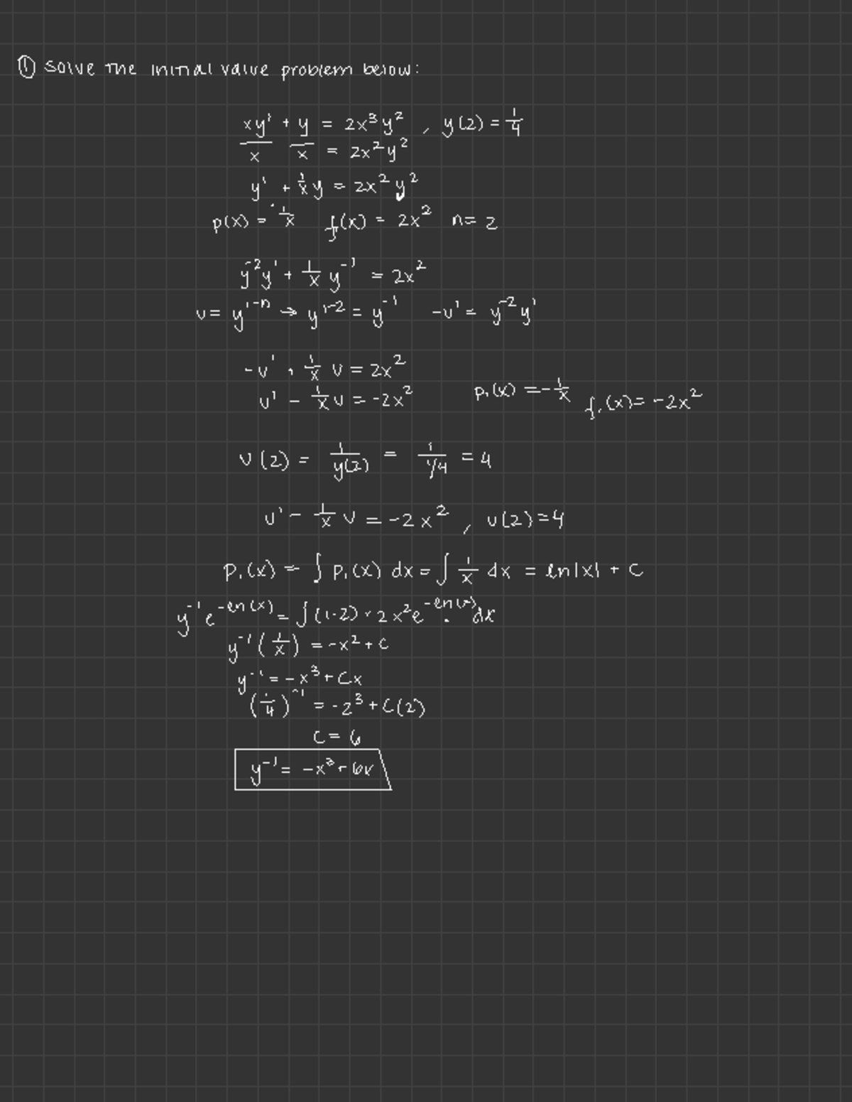 Quiz 3 diff eq 2 - Practice quiz questions - ####### ① solve the ...