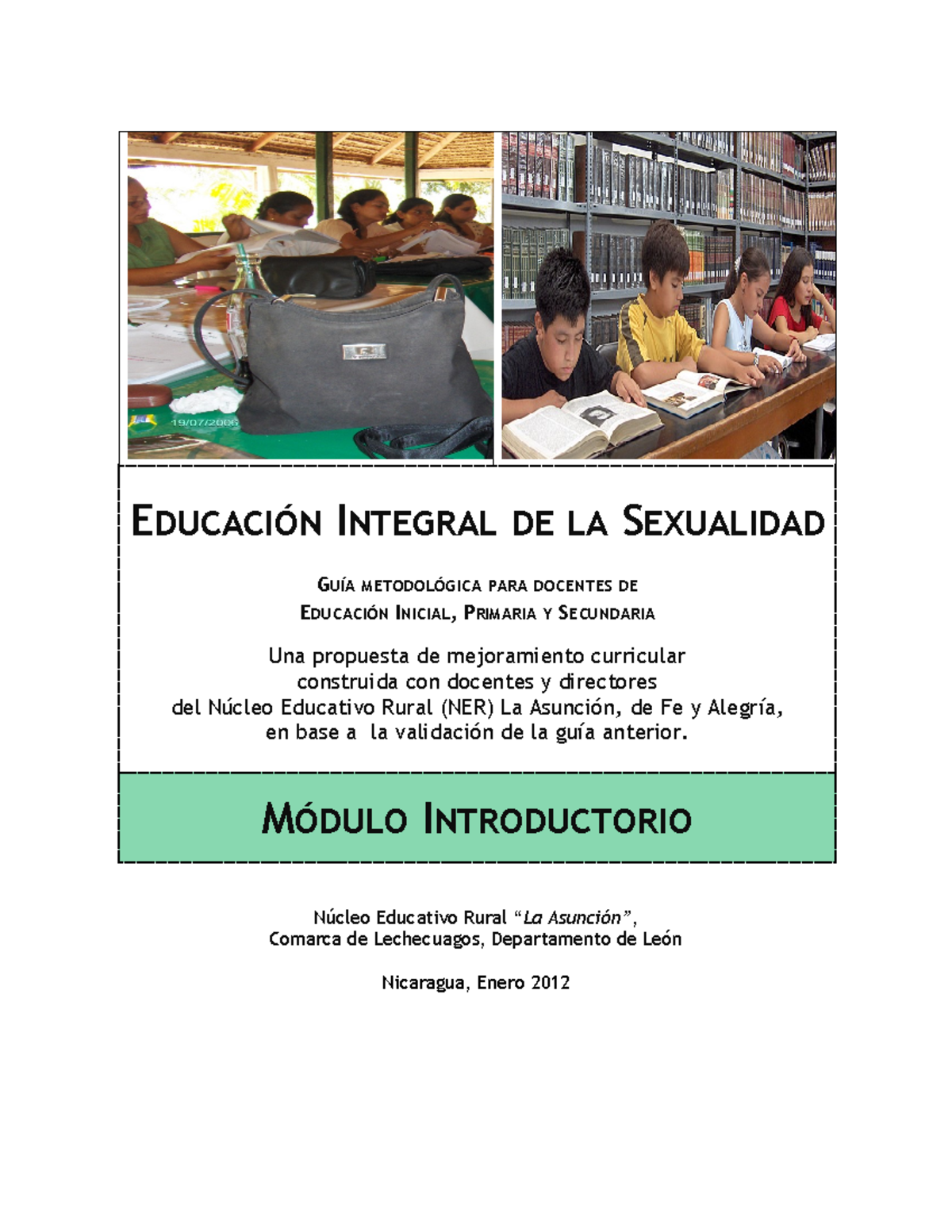 Módulo Introductorio sexualidad y adolescencia - EDUCACIÓN INTEGRAL DE LA SEXUALIDAD GUÍA - Studocu