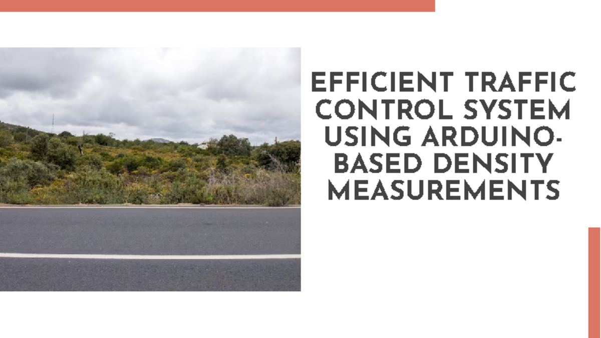 Wepik efficient traffic control system using arduino based density ...
