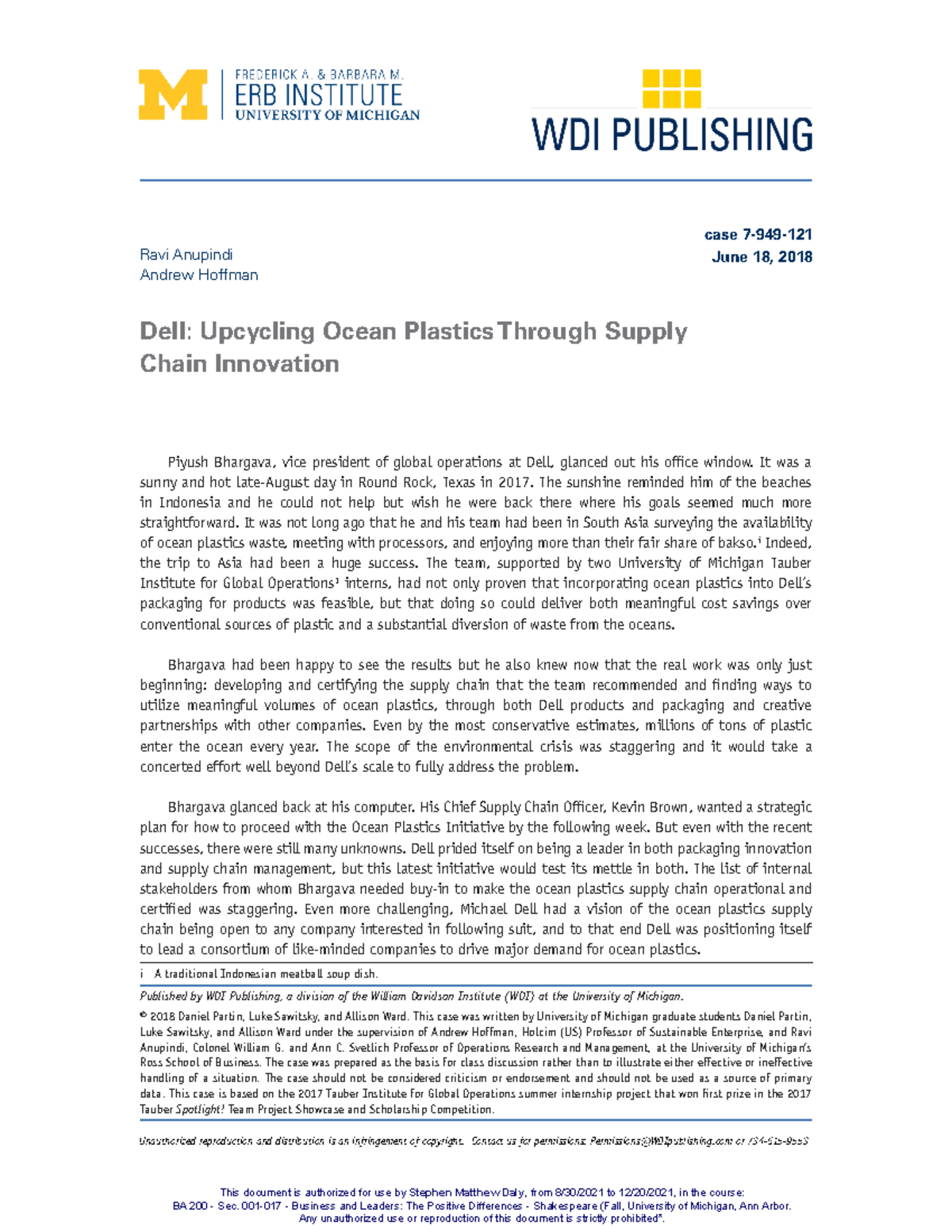 Dell Upcycling Ocean Plastics Through Supply Chain Innovation - Ravi ...