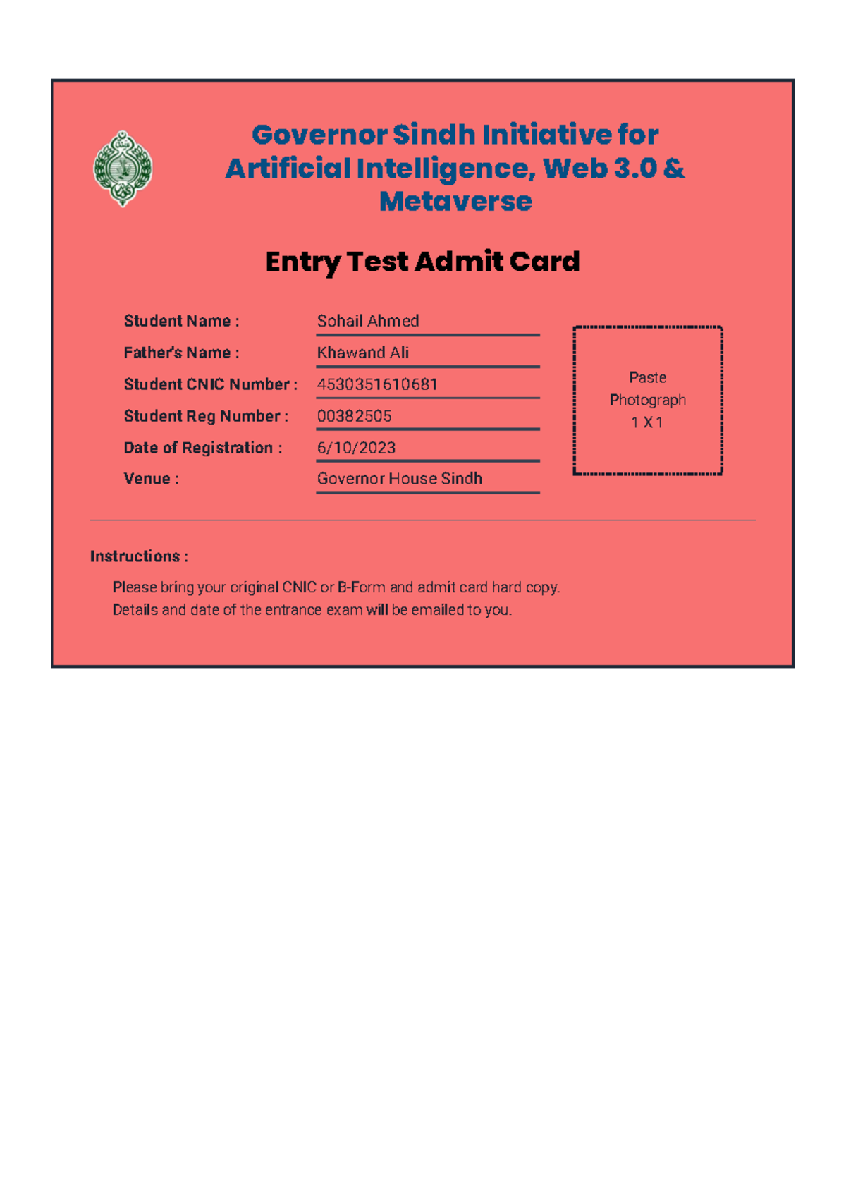 Governor Initiative - Governor Sindh Initiative for Artificial ...