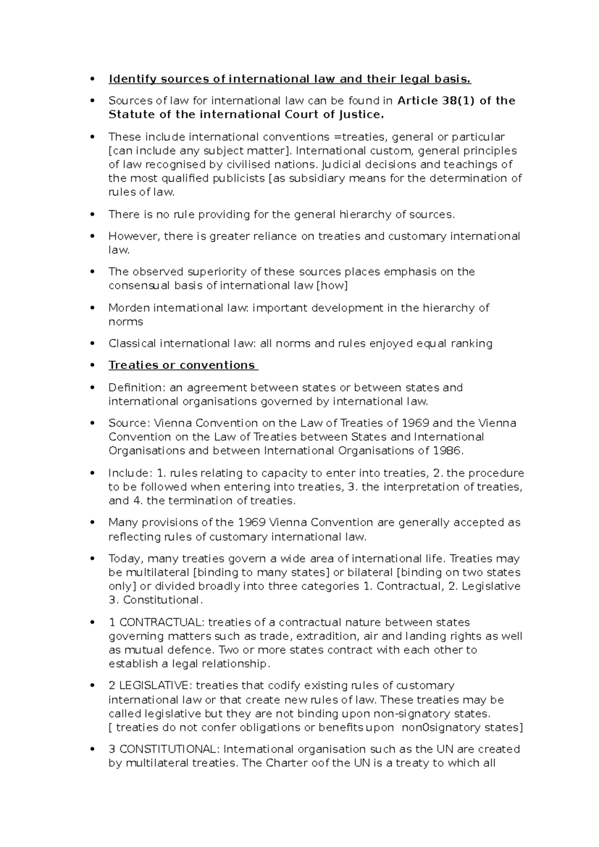 Sources of international public law - Identify sources of international ...