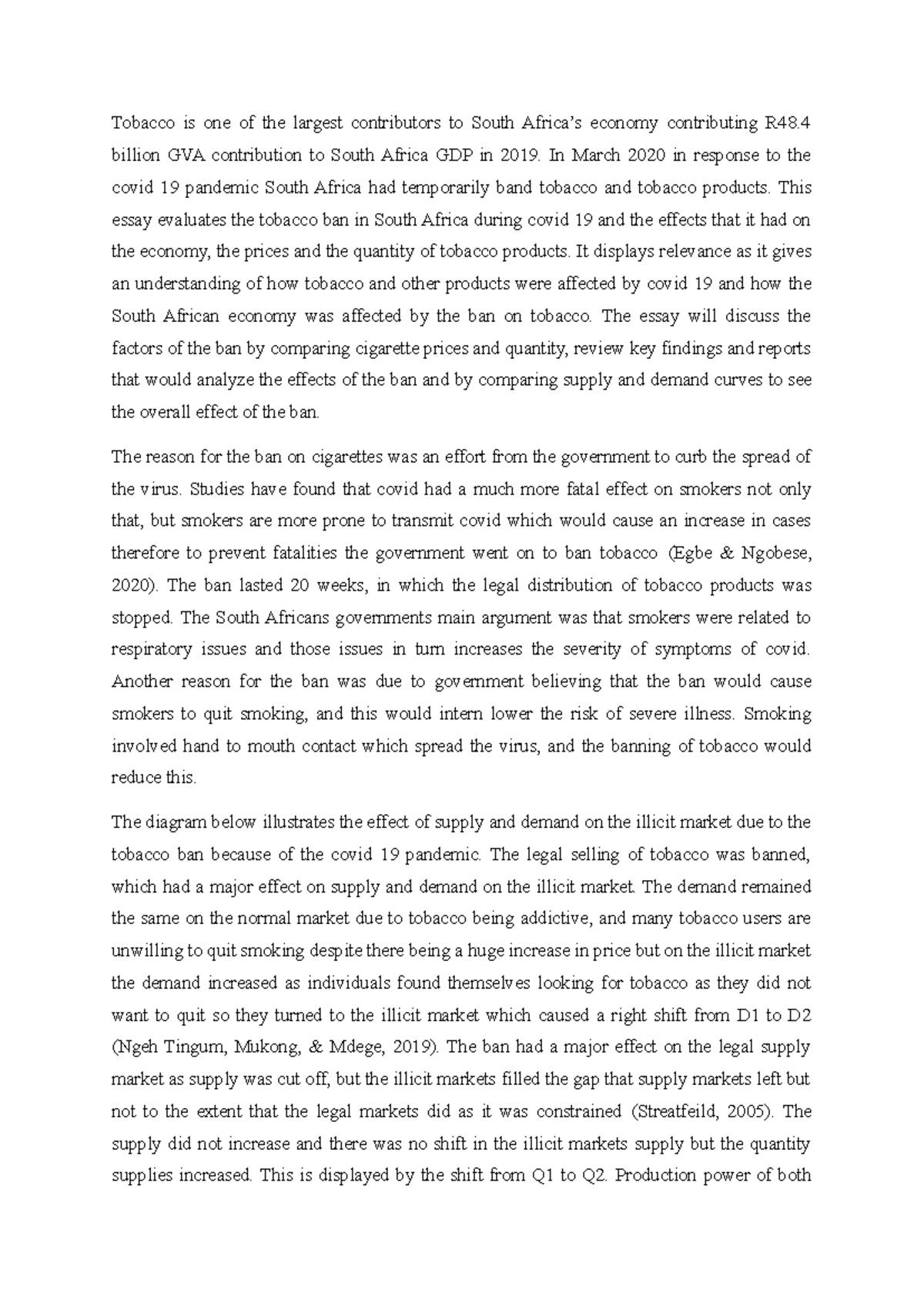 29 - Example of an ecos essay - Tobacco is one of the largest ...