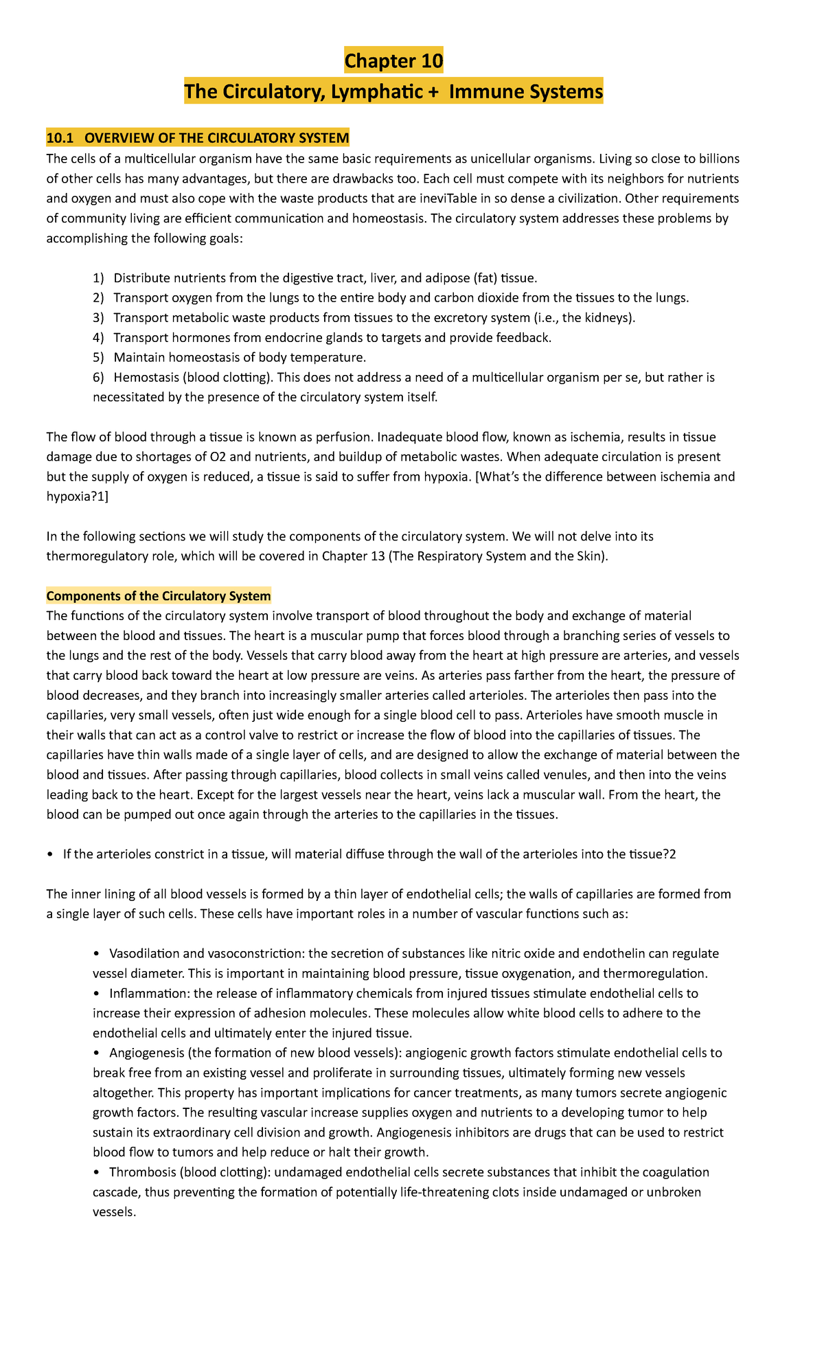 All BODY - MCAT PRINCETON TEXTBOOK - Chapter 10 The Circulatory ...