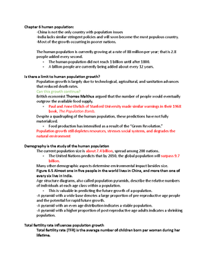 Chapter 1 notes - Environmental Science January 21, 2021 Chapter 1 ...
