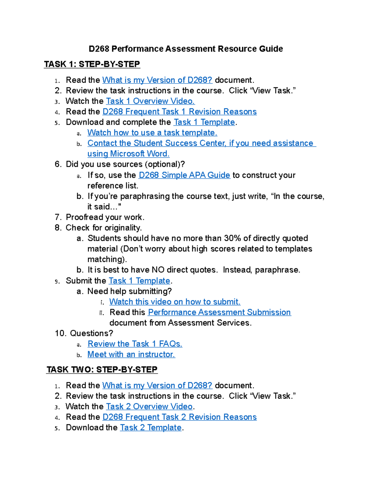 D268 PA Resource Guide - D268 Performance Assessment Resource Guide ...