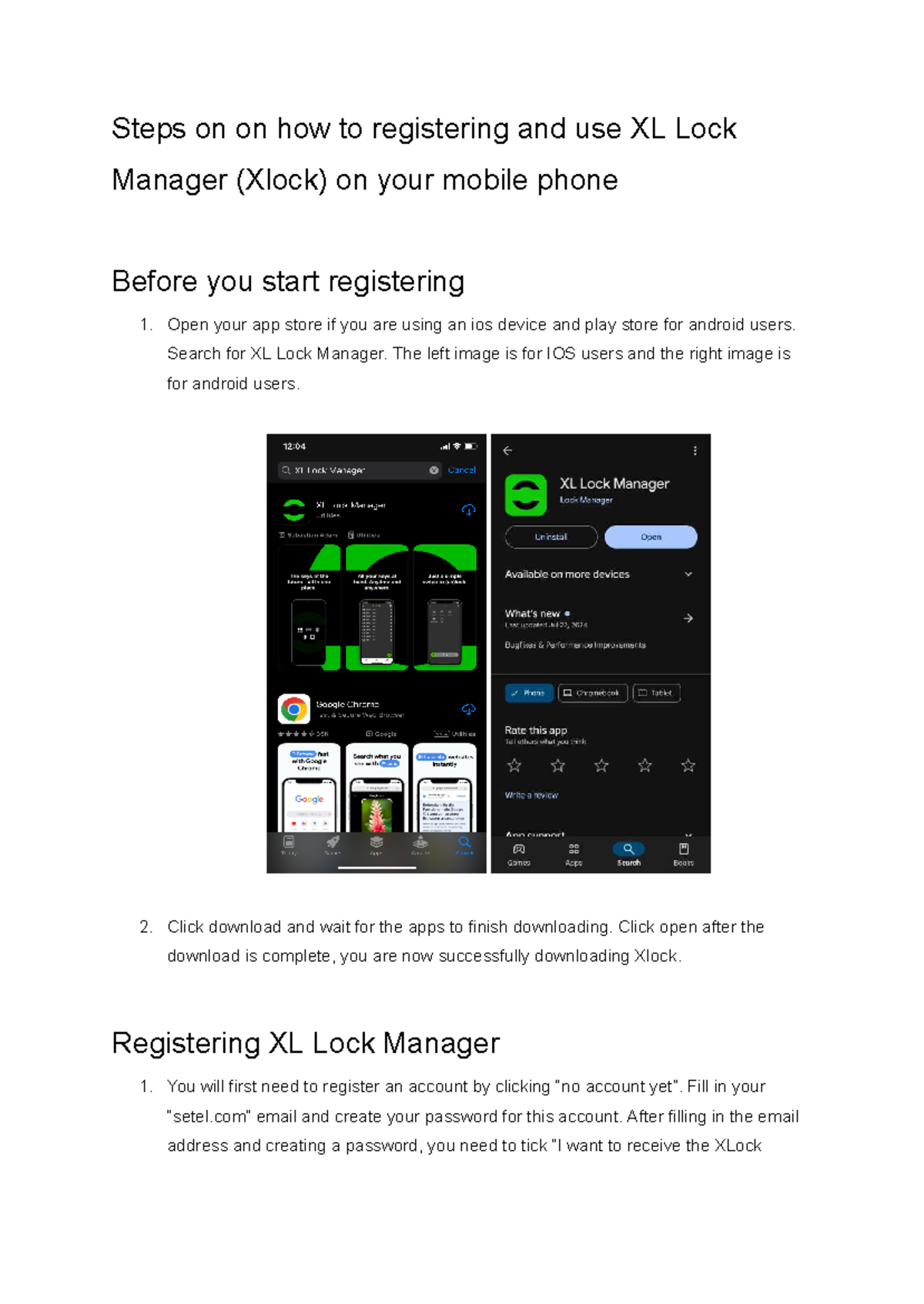 Guide on how to use Xlock - Steps on on how to registering and use XL ...