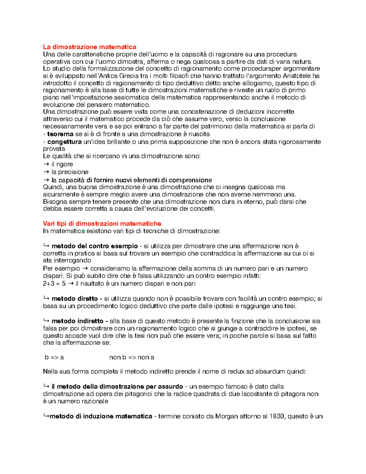 La dimostrazione matematica - Lo studio della formalizzazione del ...