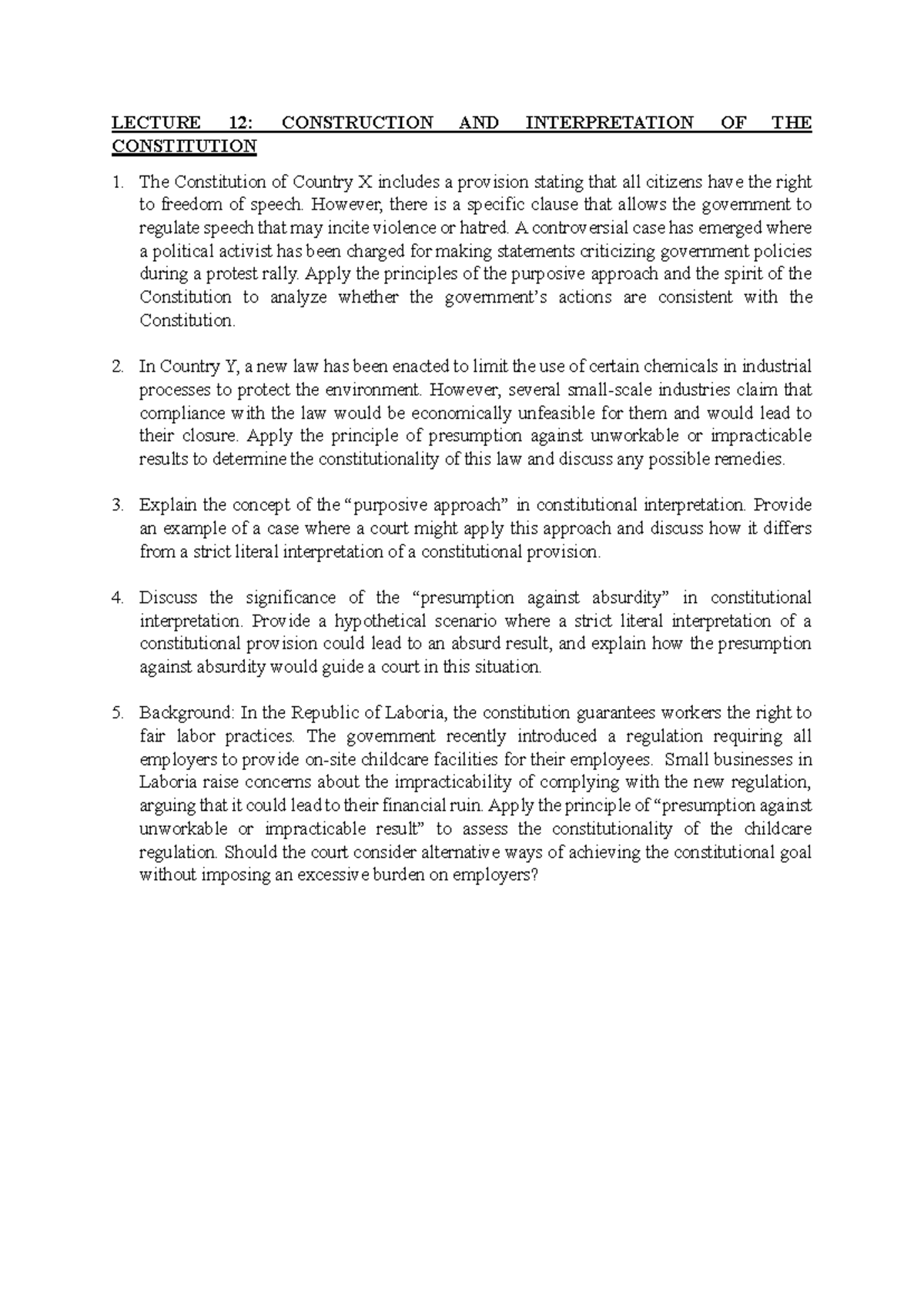 Questions and Assignments Lecture 12 Construction and Interpretation of ...