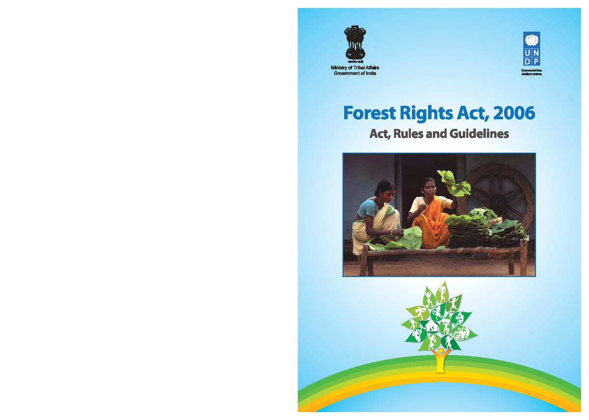 Forest tribunal at - paper - Contents Forest Rights Act, Comprehensive ...