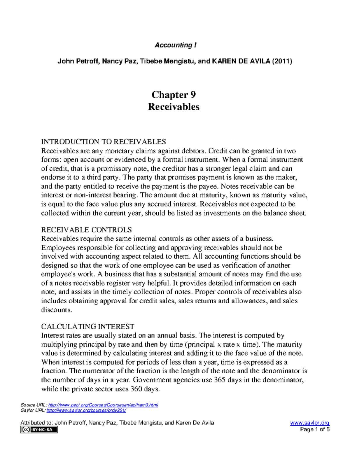 PRDV201 Accounting-I Chapter-9 - Source URL: peoi/Courses/Coursesen/ac ...