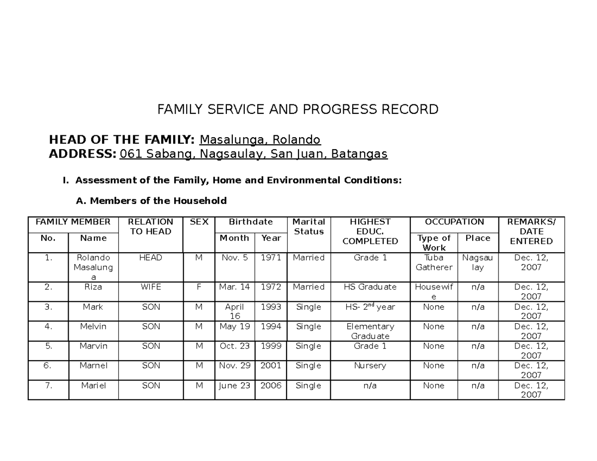 Family Service Progress Record 2 Copy.doc - FAMILY SERVICE AND PROGRESS ...