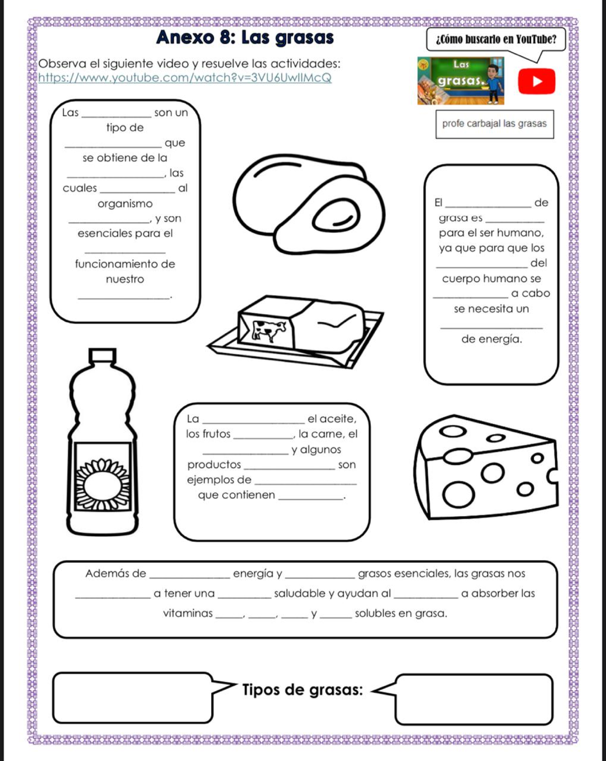 Las grasas - ayuda para niños - Biología IV - Studocu