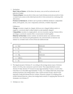 Grade 12 Chemistry unit one - Grade 12 Chemistry Kayla Morewood GRADE ...