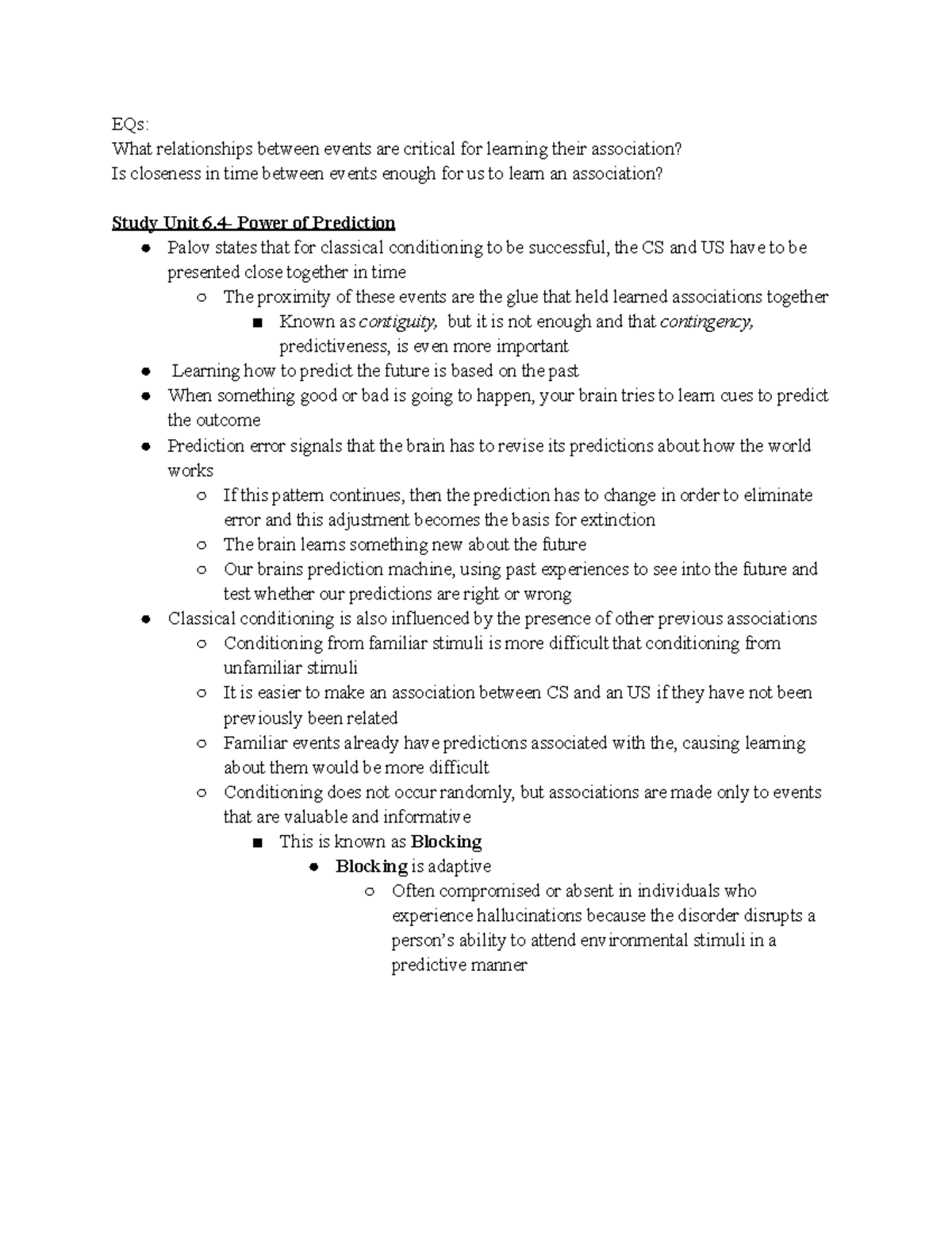 Psych 9B 11B- Chapter 6.4 Notes - EQs: What relationships between ...