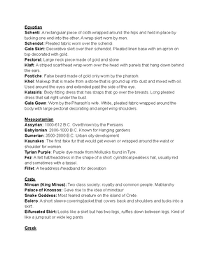 Midterm review lecture notes - EGYPT: Vocab: - Schenti - Schendot ...
