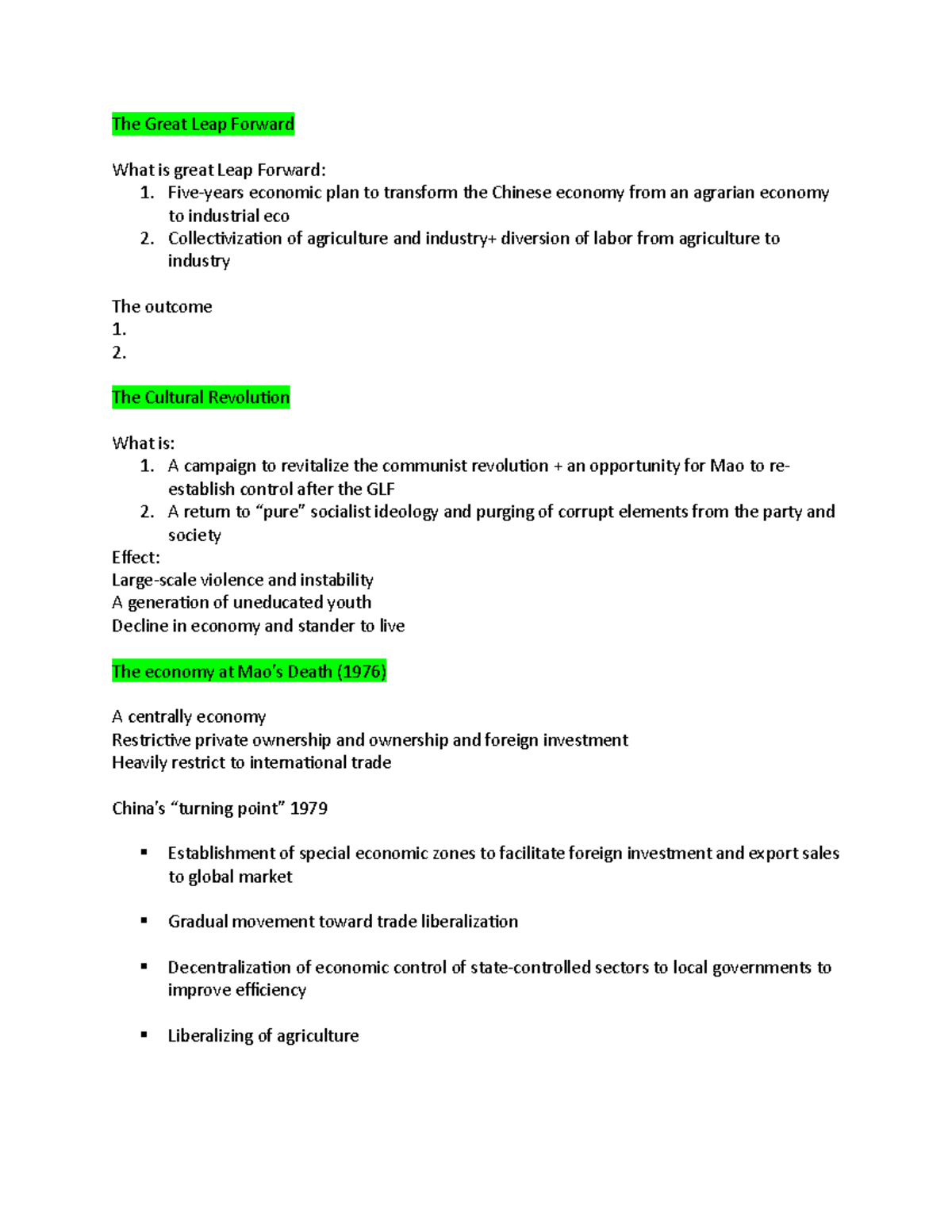 The Great Leap Forward - ojec futf - The Great Leap Forward What is ...