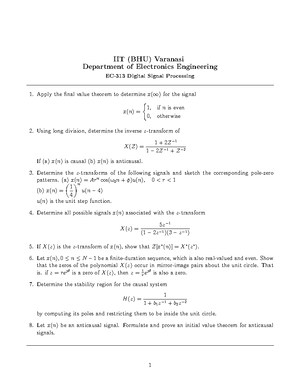 Fundamentals of image processing - Digital Signal processing - Studocu