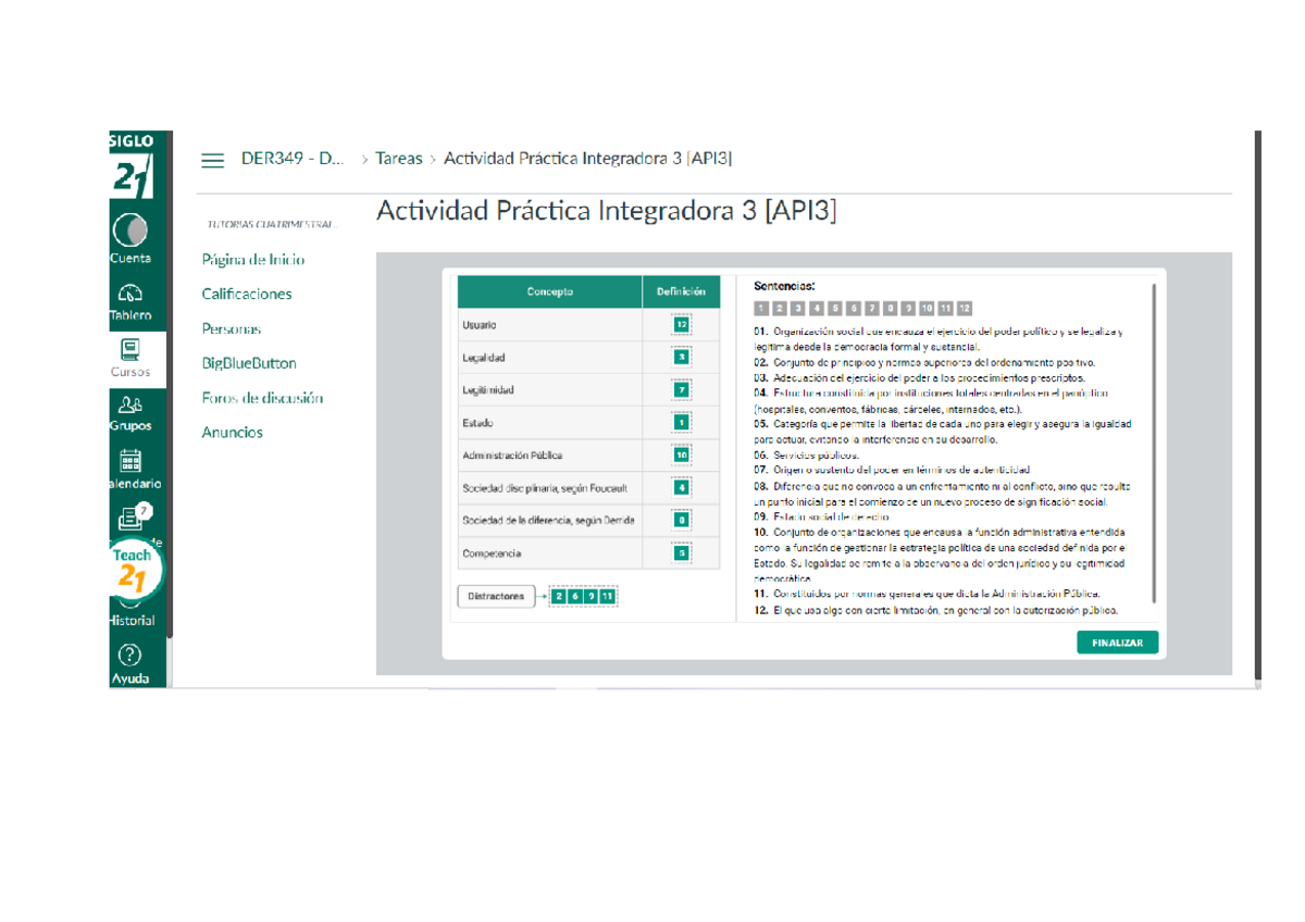 API 3 Administrativo 10-22 100% - Derecho Administrativo - Siglo 21 ...